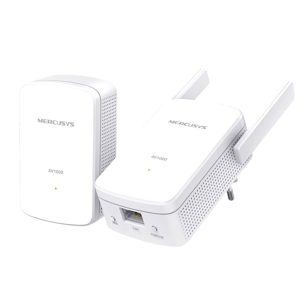 Kit powerline WiFi extender fino a 1000Mbps e 300Mbps in WiFI | Mercus